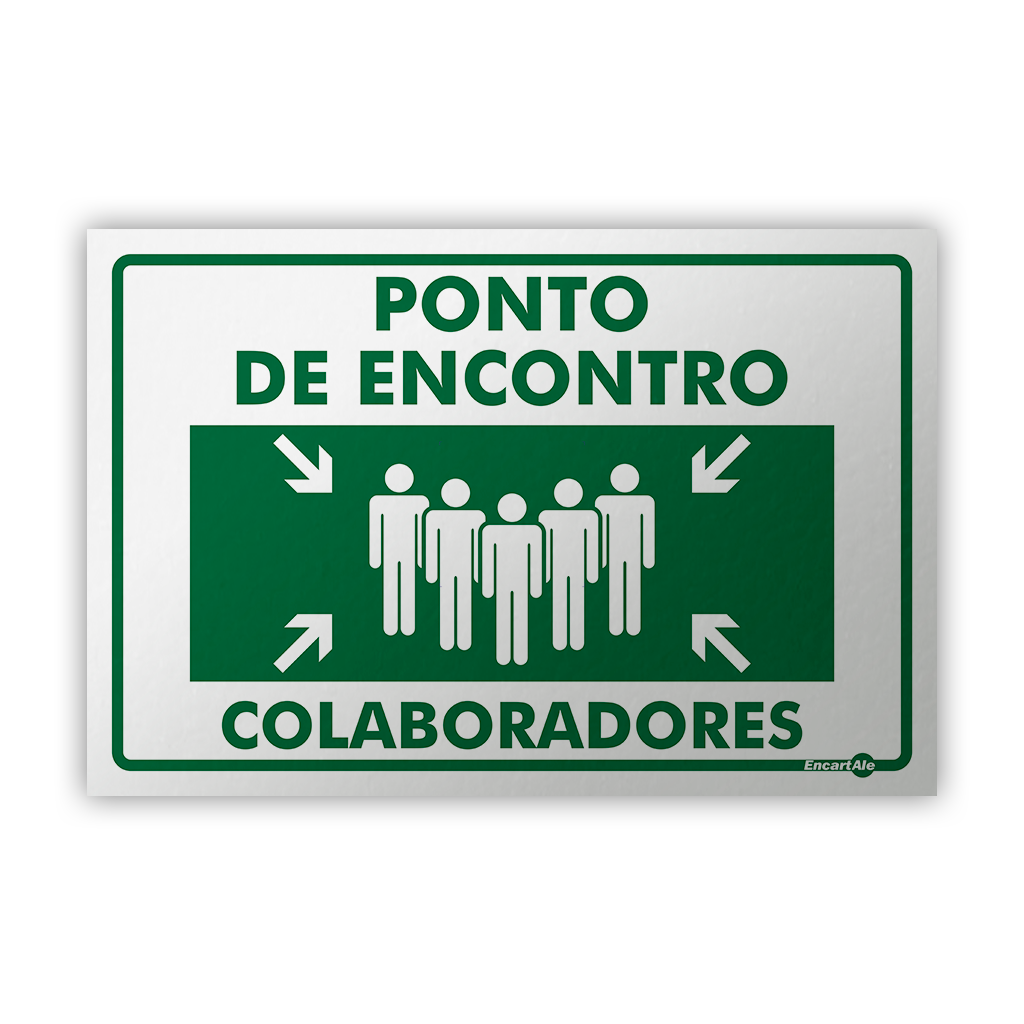 Placa Ponto de Encontro Colaboradores