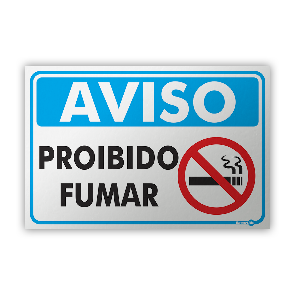 Placa Aviso Proibido Fumar