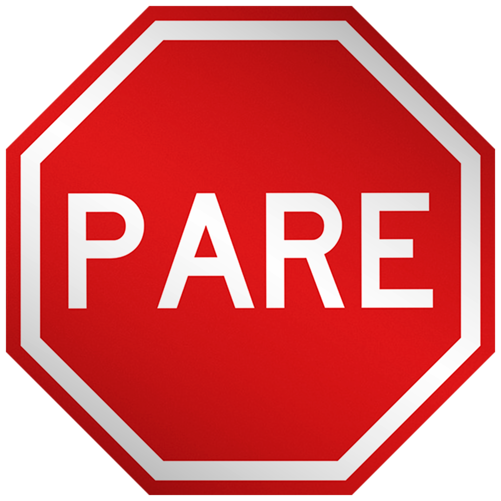 Placa "PARE" - Sinalização Viária Vertical Regulamentadas