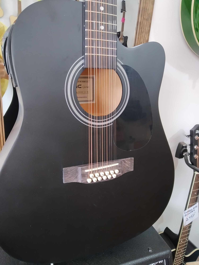 Docerola RMC Electroacústica con Afinador Digital Integrado negro mate