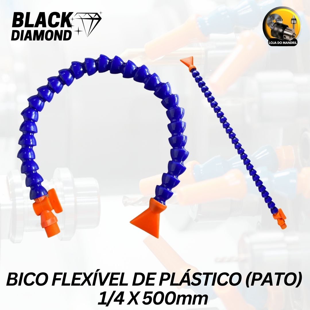 Bico Flexível Plástico (Bico de Pato) De Refrigeração Para Torno
