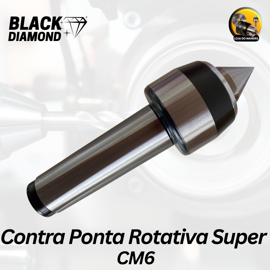 Contra Ponta Rotativa Super Black Diamond Cone Morse 6