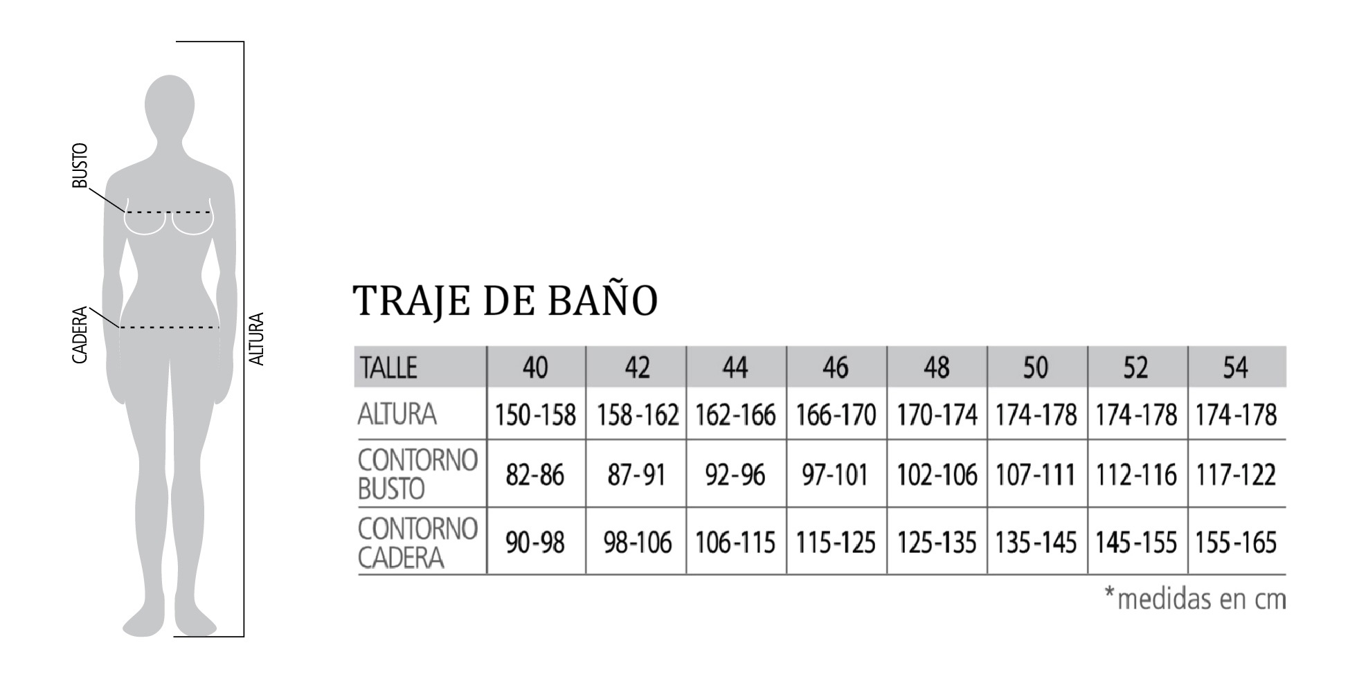 Tienda Online de Helguera - GUÍA DE TALLES SOL Y ORO