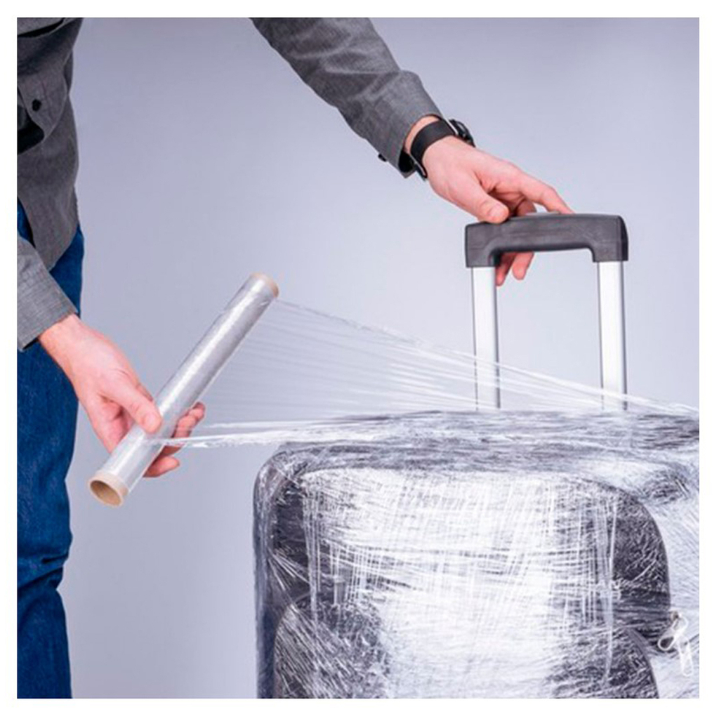 Plástico Para Embalar Malas De Viagem 50 Metros