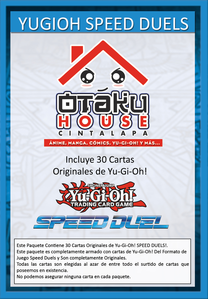 Paquete de 30 Cartas de Speed Duels de Yu-Gi-Oh!