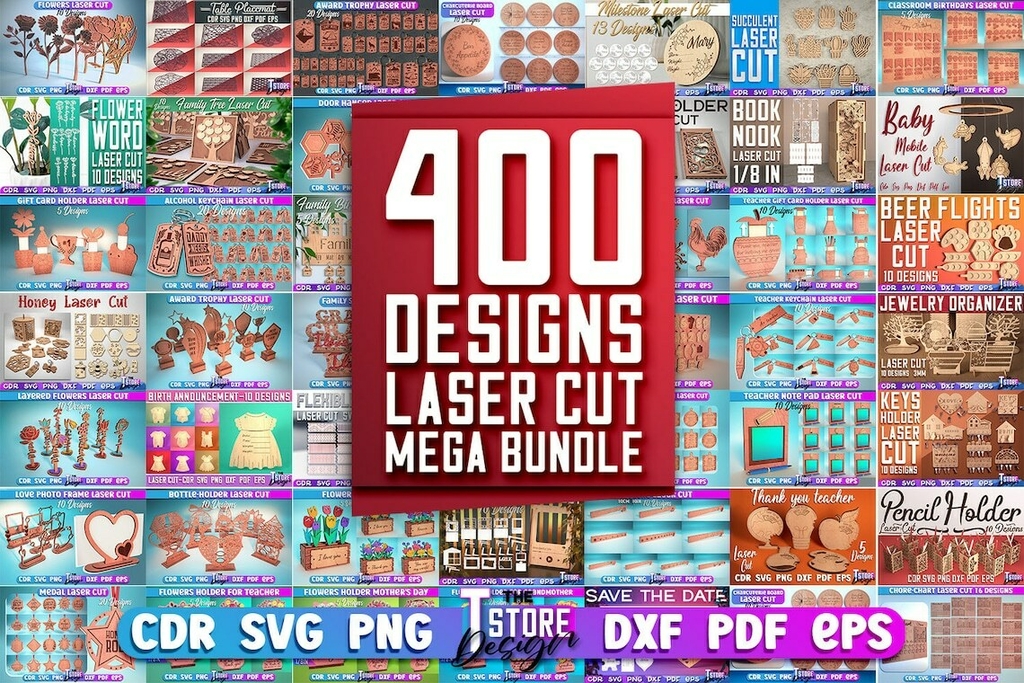 Vectores corte laser con descarga inmediata