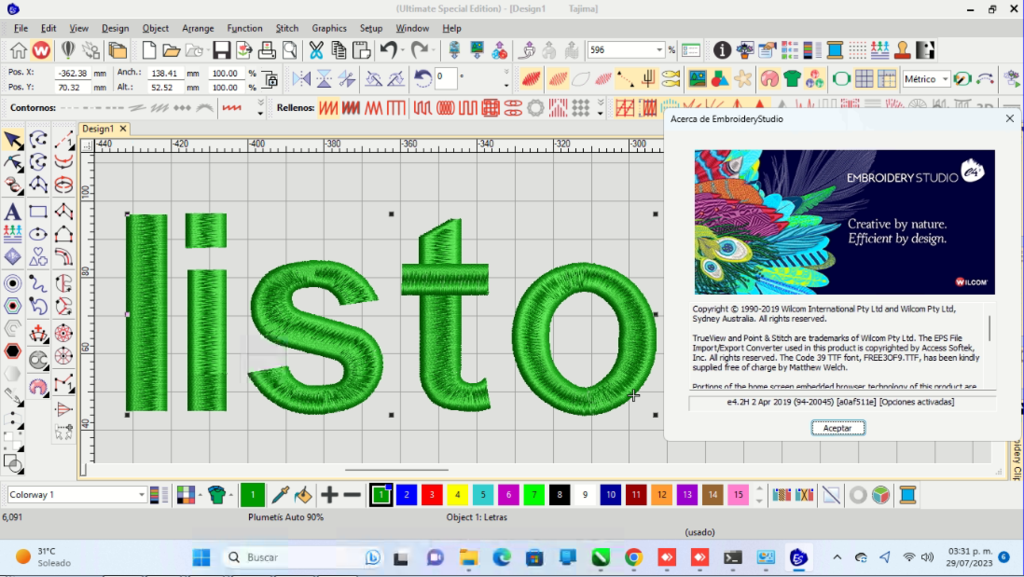 Wilcom E4.2 + CorelDraw 2022 - Buy in ArtelaserMx