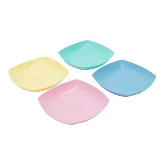 Comprar online PLATO HONDO PLASTICO CUADRADO por mayor