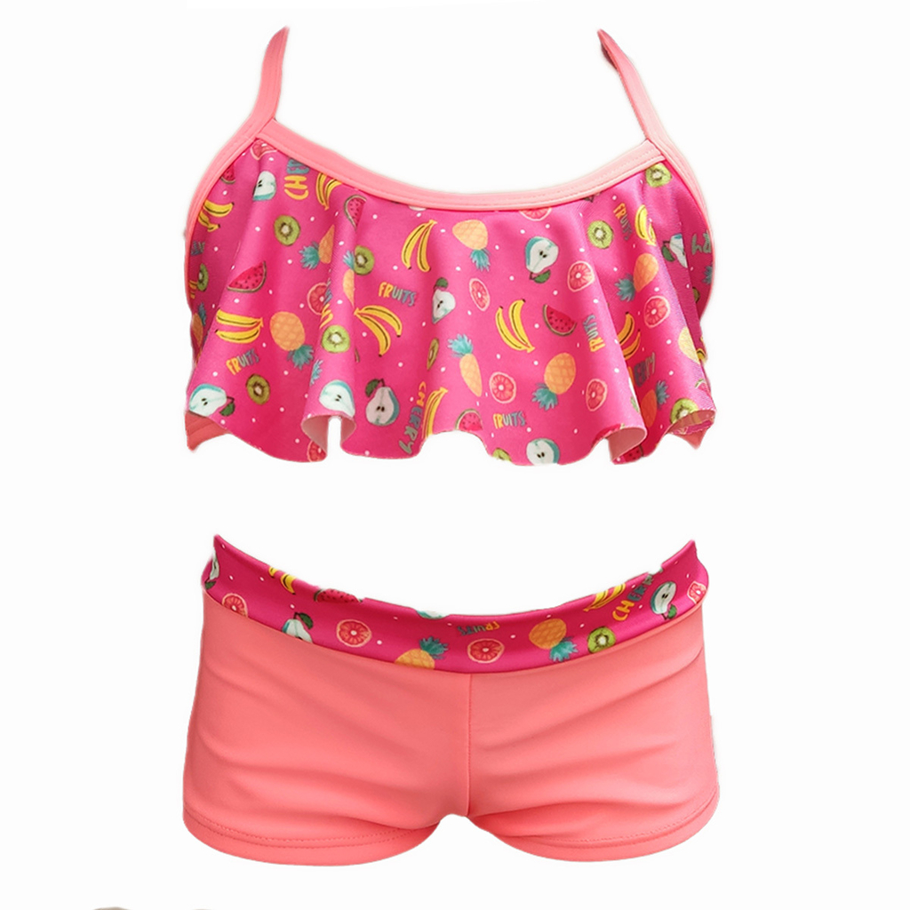 Bikini short y top con volados - Mayorista Rio Mejor