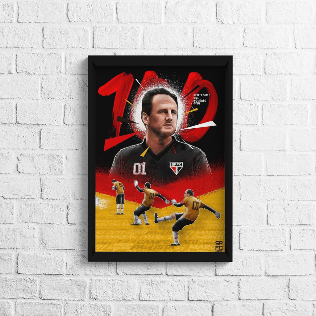 Quadro Gol 100 De Rogério Ceni Spfc