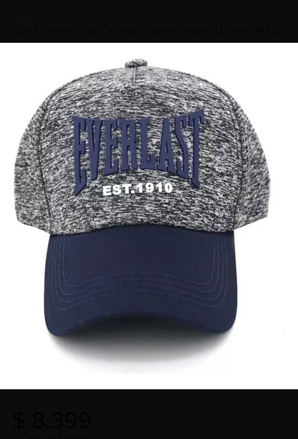 Gorra Everlast Cap Original Urbana Deport. Unisex (14183)