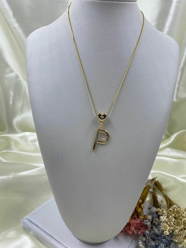 Colar Letra P - Comprar em MARI BIJUTERIAS