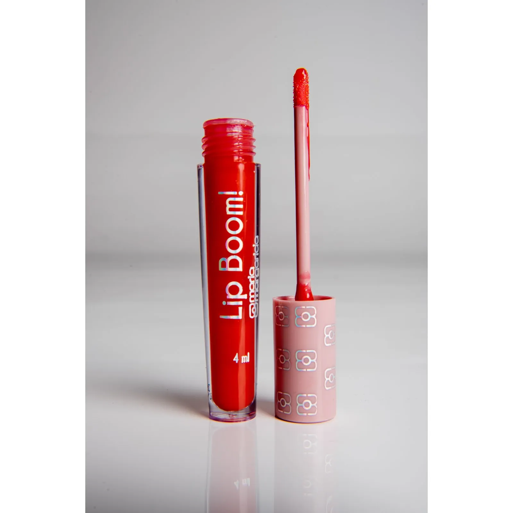 Gloss Labial Lip Boom Coradinha (Vermelho) 4ml - Maria Margarida