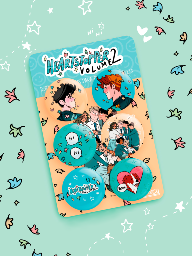 BOTTONS HEARTSTOPPER - Comprar em Rabixcu