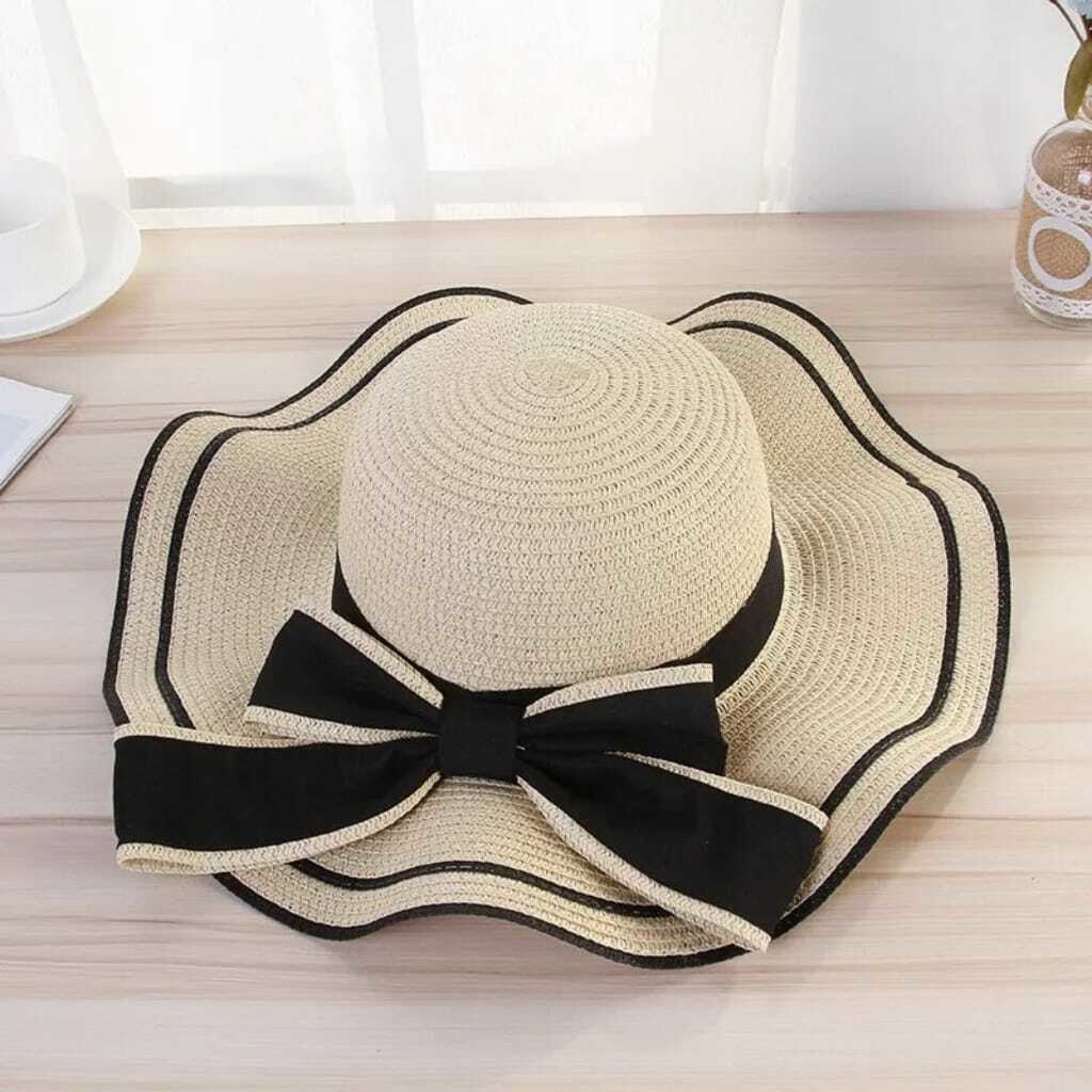 Chapéu de Praia Feminino Grande Modelo Boater - Vila Suzan