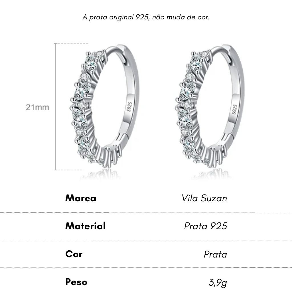 Brincos Argolas de Prata | Eternize seu Estilo | Frete Grátis