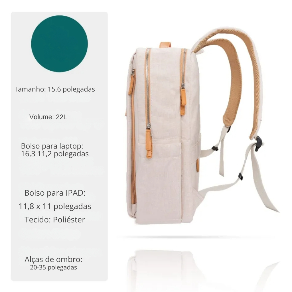 Mochila Notebook Feminina Modelo Multifuncional - Frete Grátis