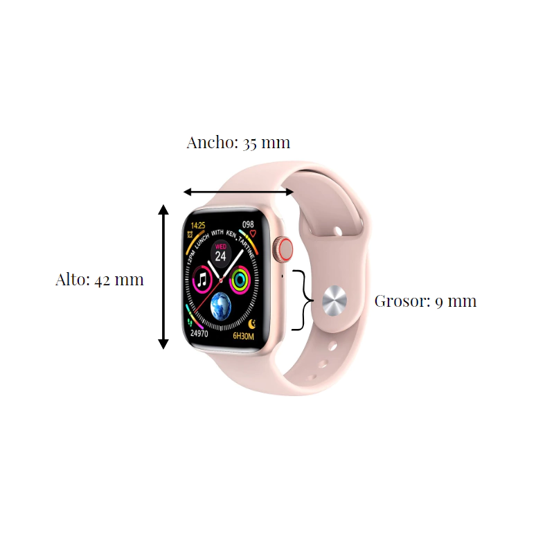 Smartwach W26 Rosa - Comprar en LincDigitalShop