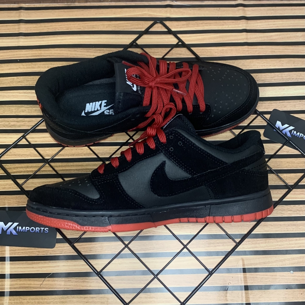 Dunk Low - Preto/Vermelho - Comprar em MK IMPORTS