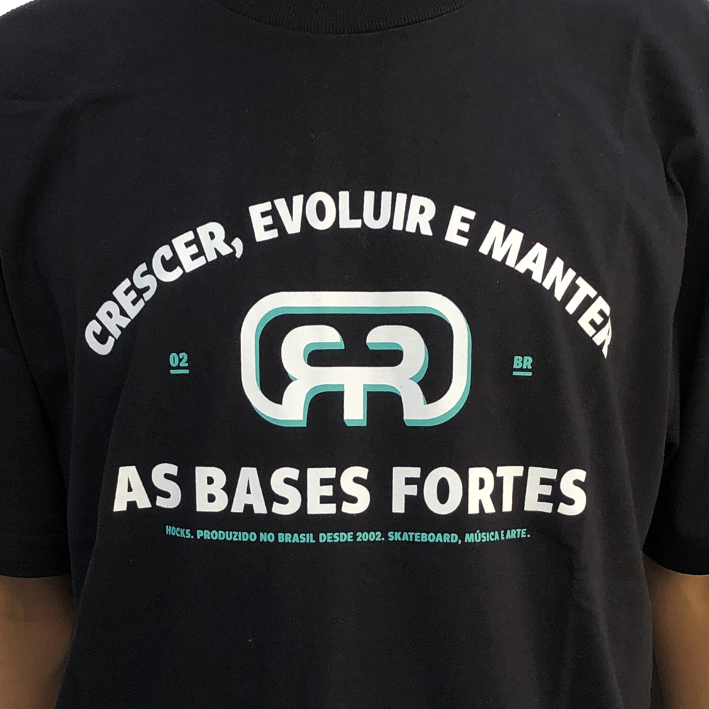 Camiseta Hocks Skate - Crescer, Evoluir e Manter as Bases Fortes