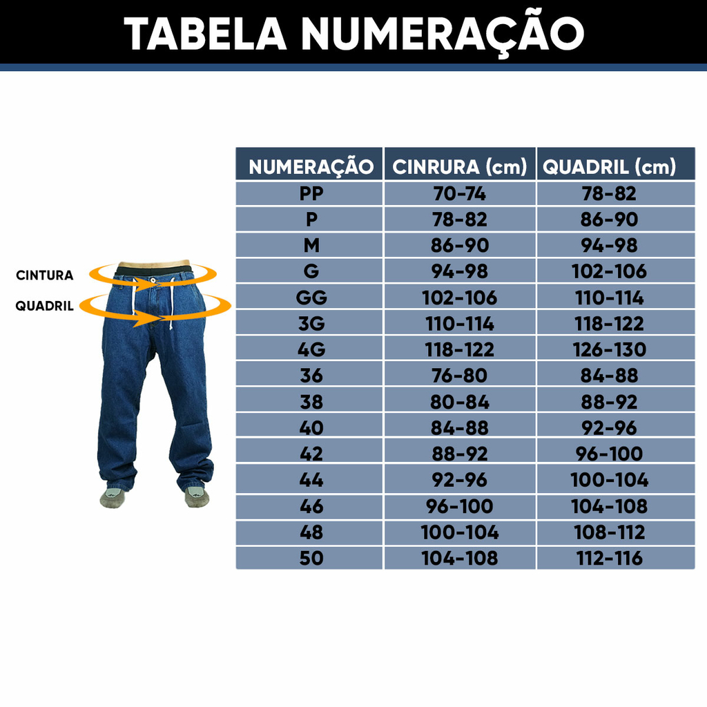 Calça Paper Skate Gangester Jeans Azul - Urban Sports