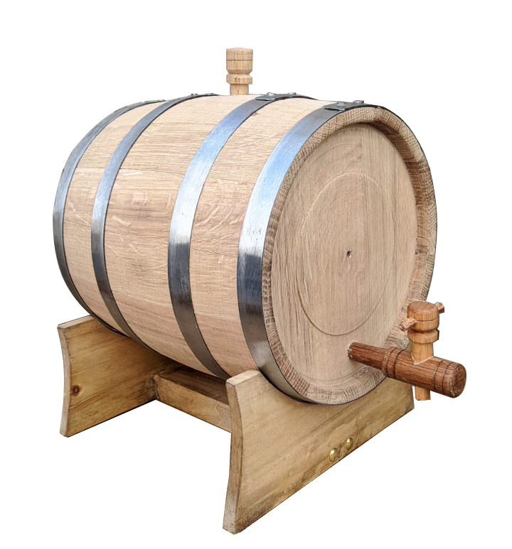 Barrica, tonel, bordaleza de 5 litros para añejar bebidas, vino,whisk