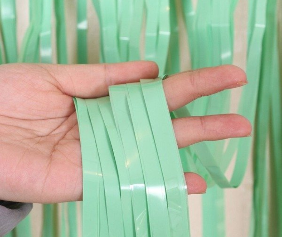 CORTINA VERDE PASTEL - Comprar en Festypack Cotillón