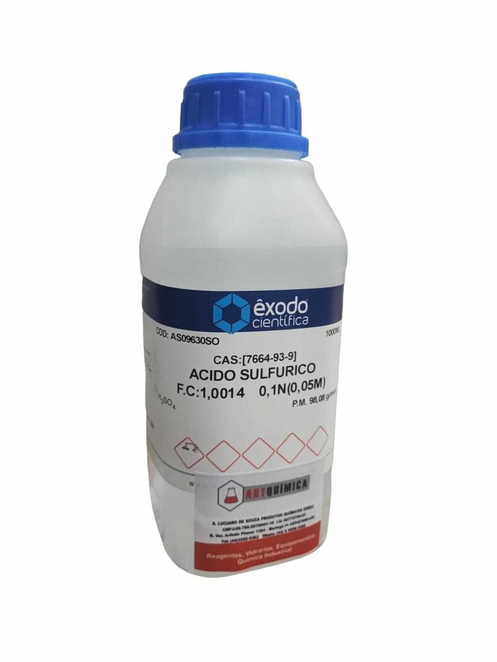 ACIDO SULFURICO SOL.0,1N (0,05M) 1L - ArtQuímica