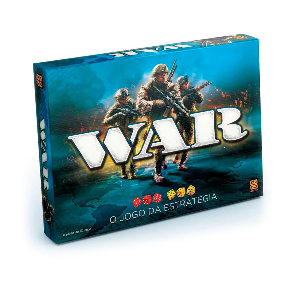 Jogo War Tabuleiro Estratégia Guerra Conquistar Países Grow
