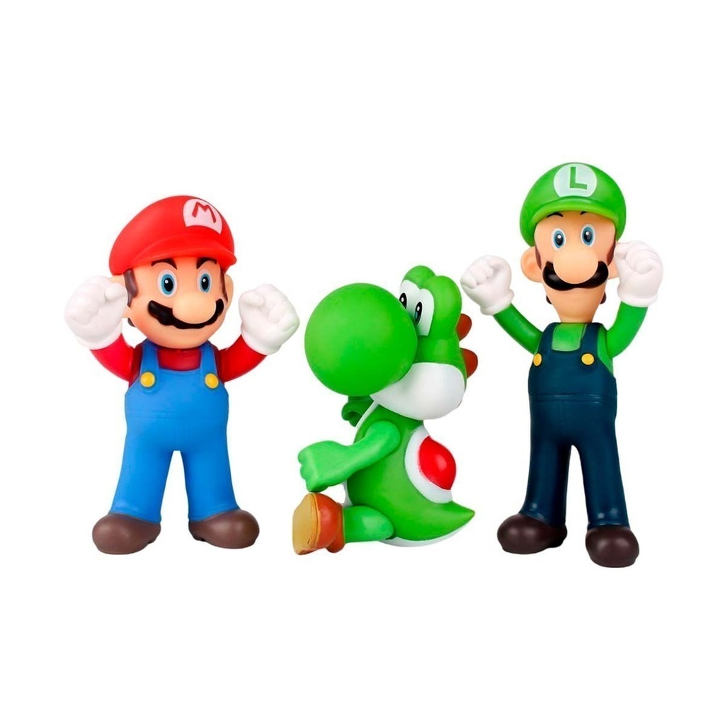 Super Mario Boneco Do Mario World Luigi Yoshi Action Figure