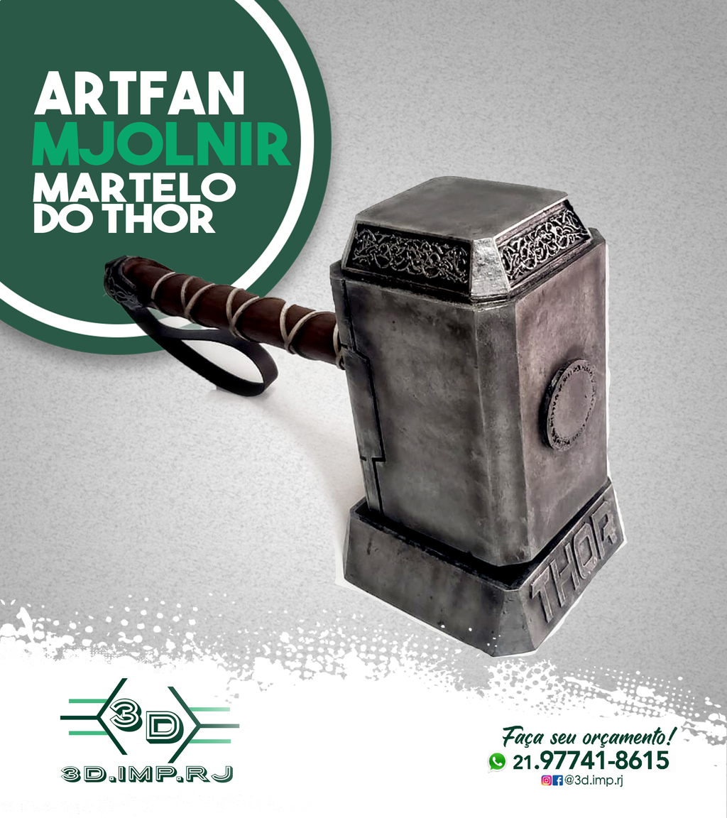 Mjolnir - Martelo do Thor - Comprar em 3D.IMP.RJ