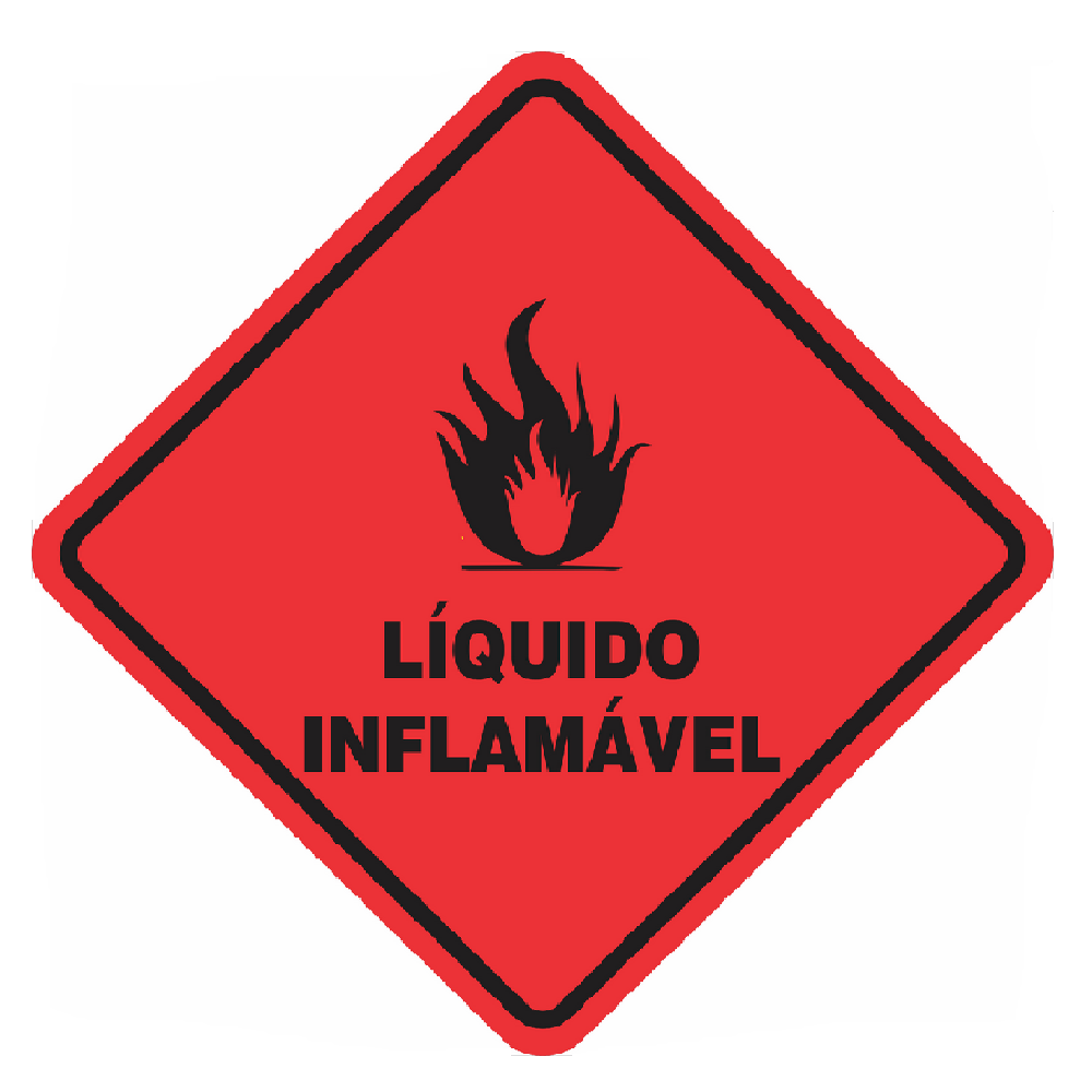 Kit 10 Placa Simbologia Gás Inflamável N2 Simbologia Sinalização 30x30