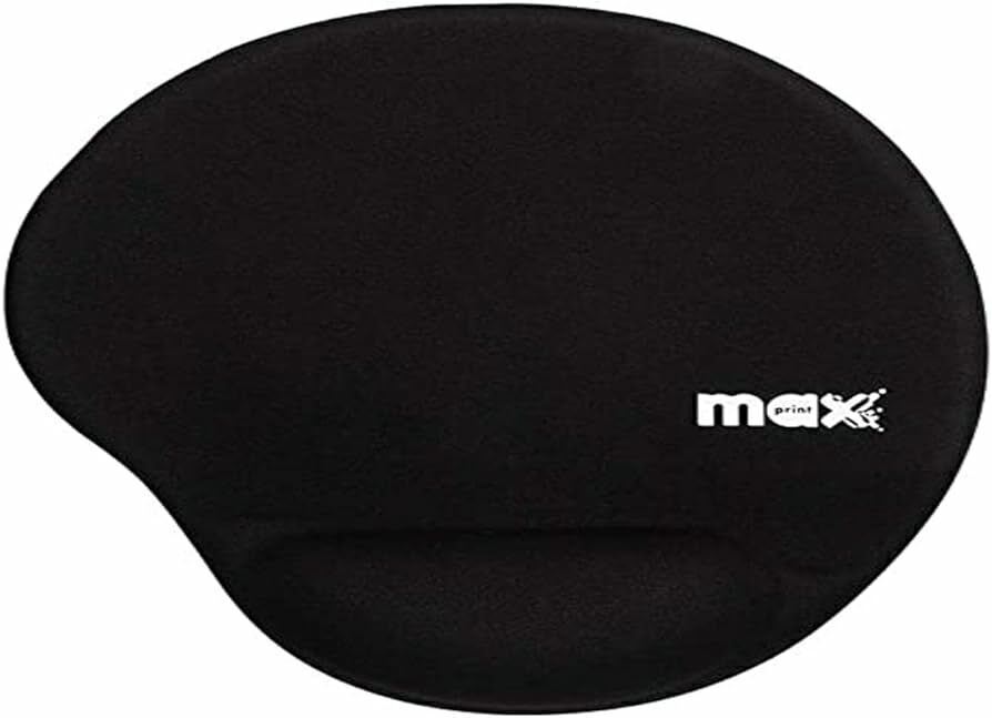Mouse Pad Gel com Apoio de Punho Preto Maxprint