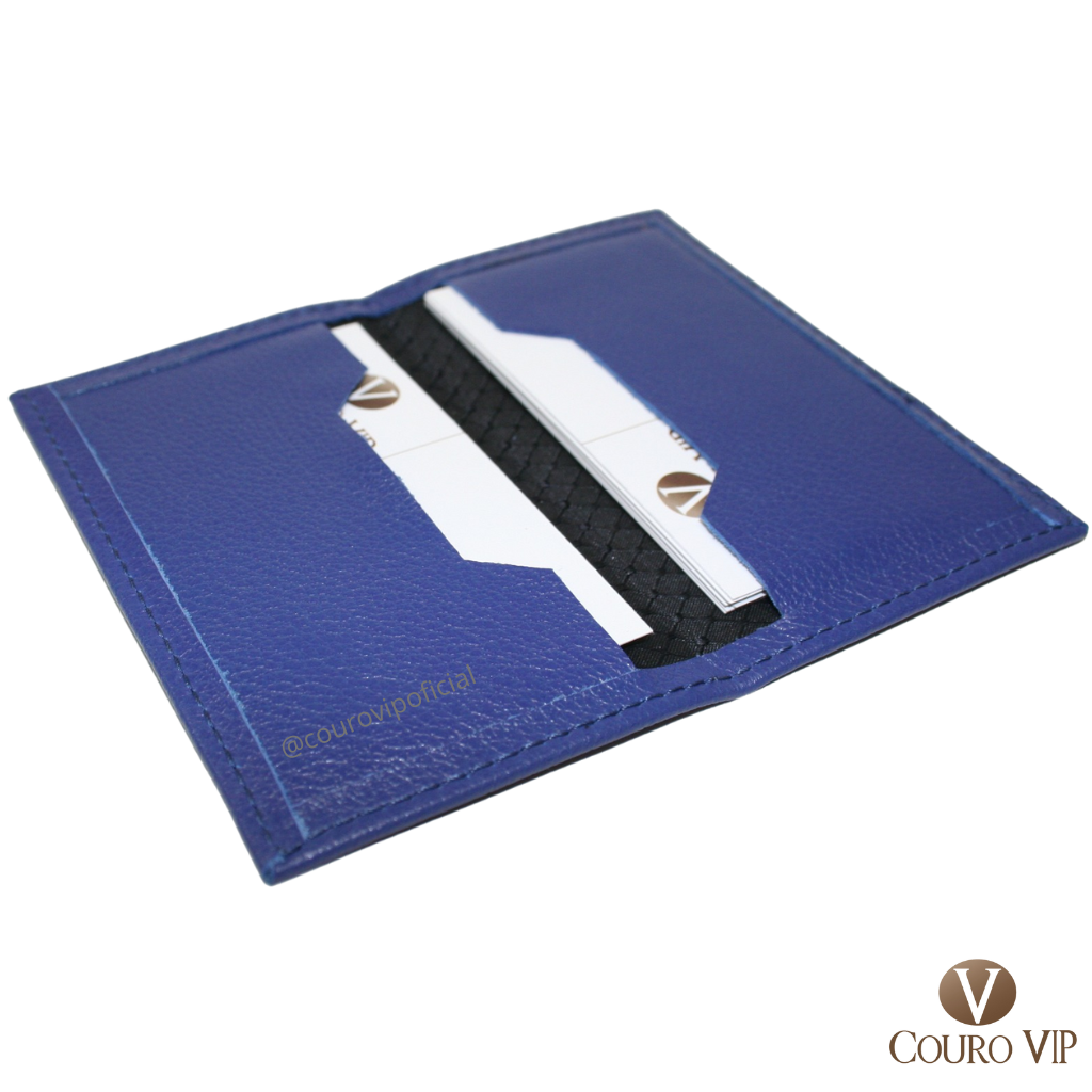 PORTA CARTÕES EM COURO PERSONALIZADO C501 - COURO VIP