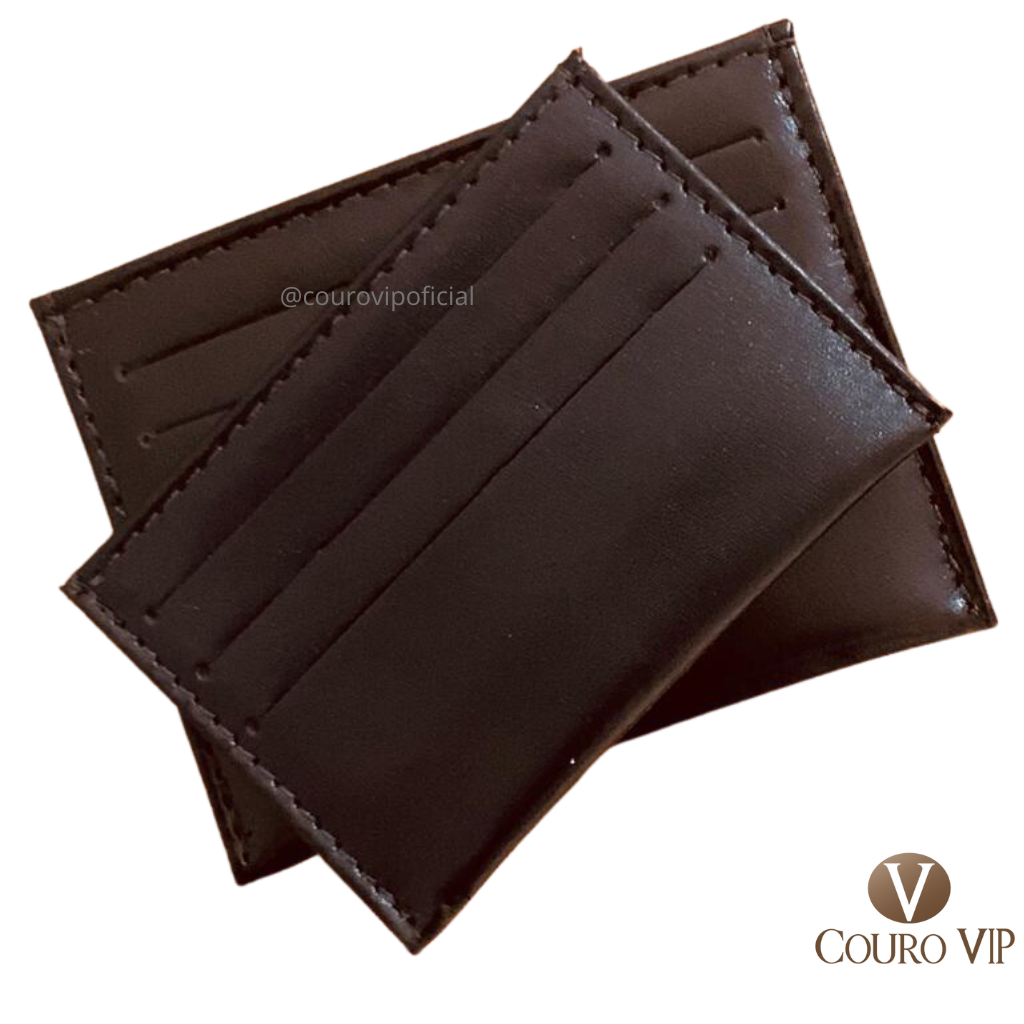 PORTA CARTÕES EM COURO PERSONALIZADO C503 - COURO VIP