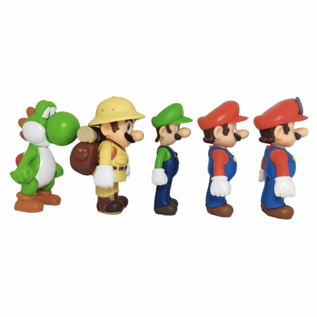 Super Mario Bros Pack de 5 Figuras Classic Luigi Yoshi a MSI