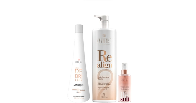 Canvense Água de Brilho Masque e Realign e Keep Result Sérum