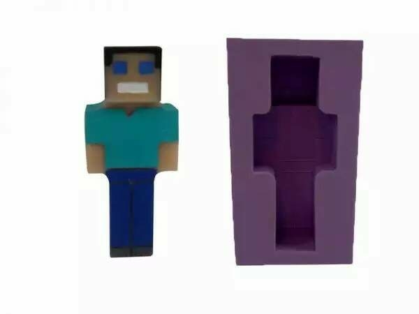 Molde de Silicone Minecraft Inteiro Ib-1034 / S-1078