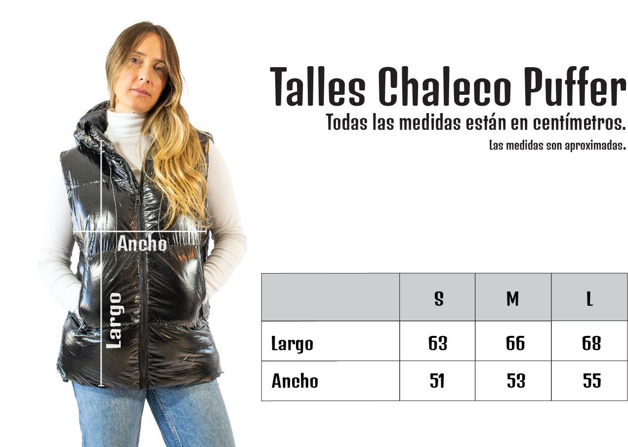 Chaleco Puffer Dama con Capucha y Bolsillos