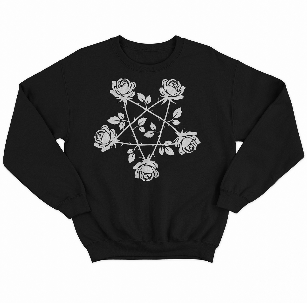 Moletom Pentagrama de Rosas - Bloody Hell Clothing