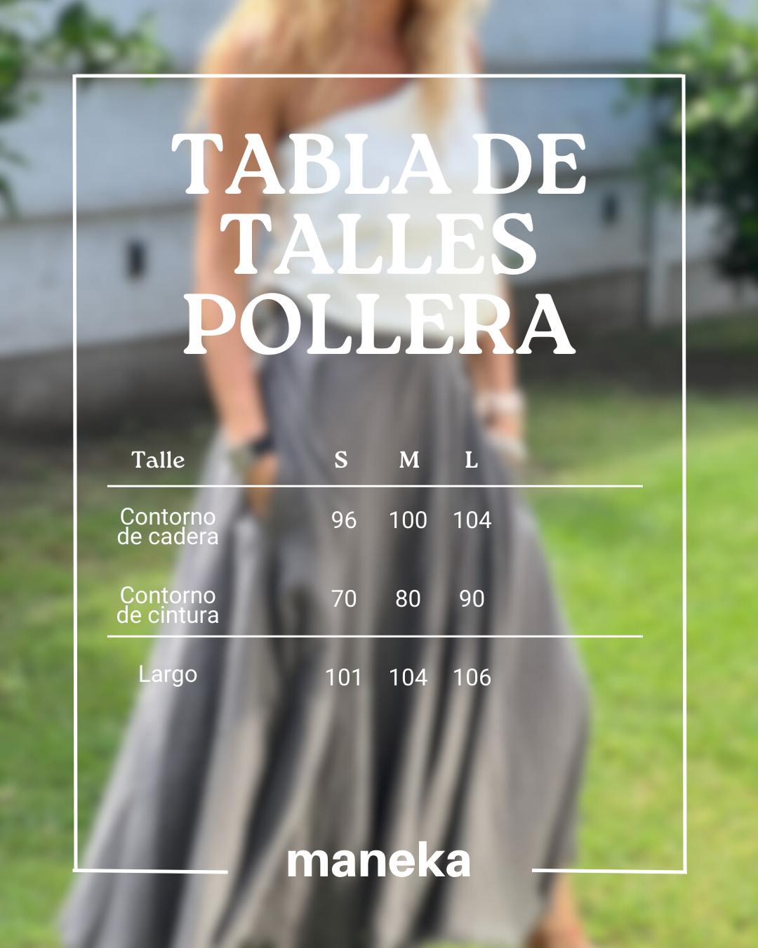 POLLERA DE TUSOR PARA MUJER LIBRE