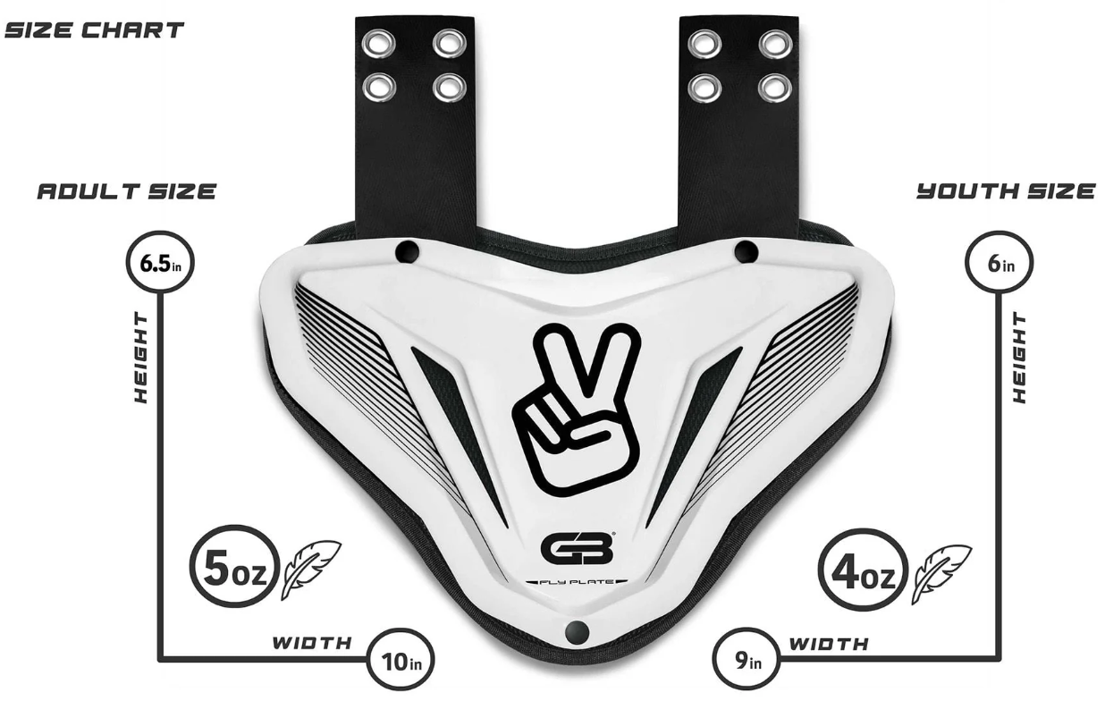 Back Plate Grip Boost INFANTIL - Red Zone Football