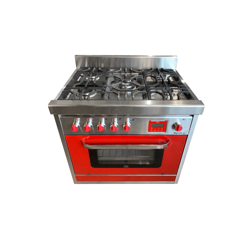 Cocina Morelli Vintage Touch 900 Color Rojo 87 cm