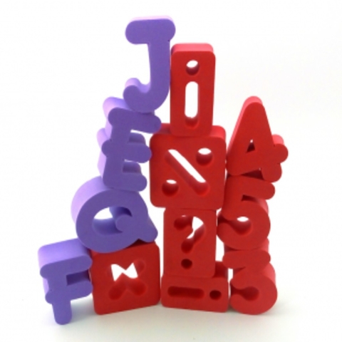 Bloques letras y números