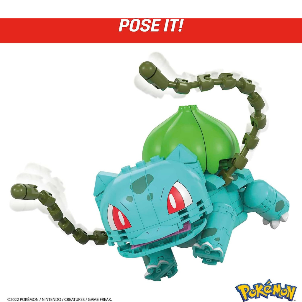 MEGA Pokémon Action Figure Building Toys, Bulbasaur With 175 Pieces, 1 ...