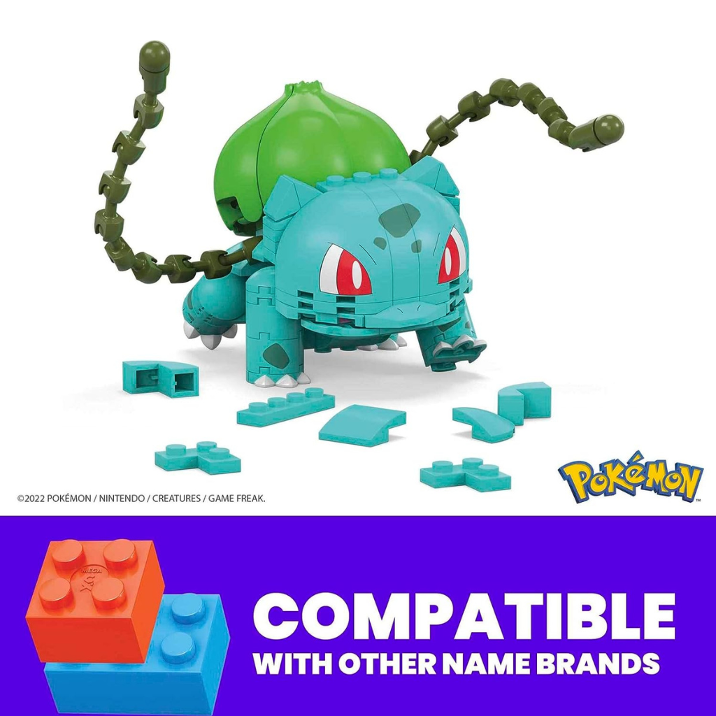 MEGA Pokémon Action Figure Building Toys, Bulbasaur With 175 Pieces, 1 ...