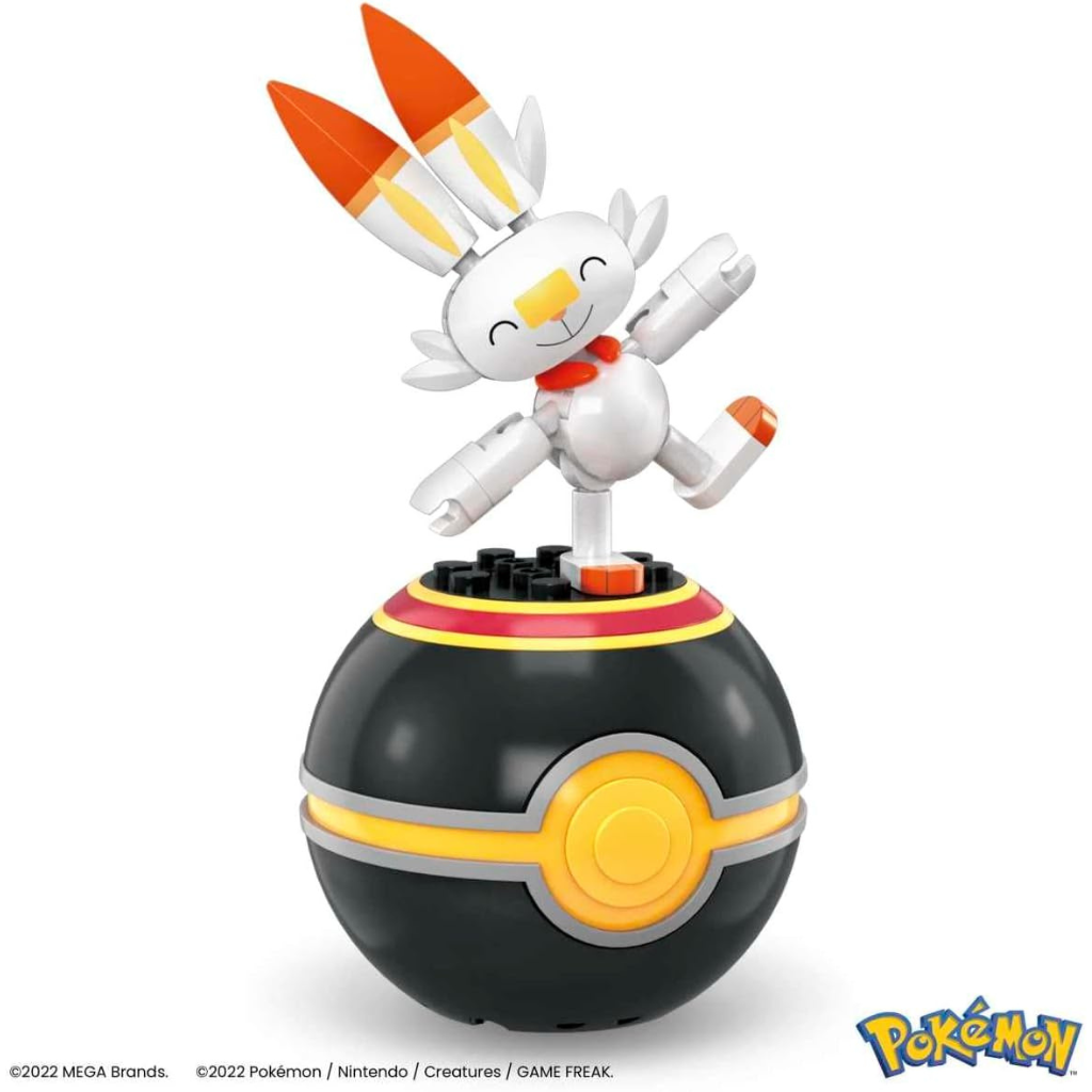 Mega Construx Pokemon Series 17 Scorbunny Figure Building Set with ...