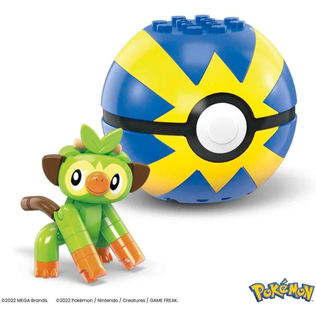 Mega Construx Pokemon Series 17 Grookey Figure Building Set with Quick ...