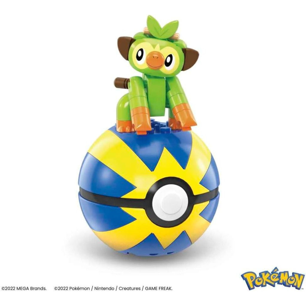 Mega Construx Pokemon Series 17 Grookey Figure Building Set with Quick ...