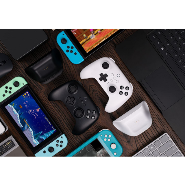 8Bitdo Ultimate Bluetooth Controller with Charging Dock, 2.4g Wireless ...